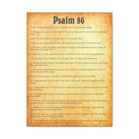 Express Your Love Gifts | Art | Scripture Sign Psalm 86 Chapter Gold ...